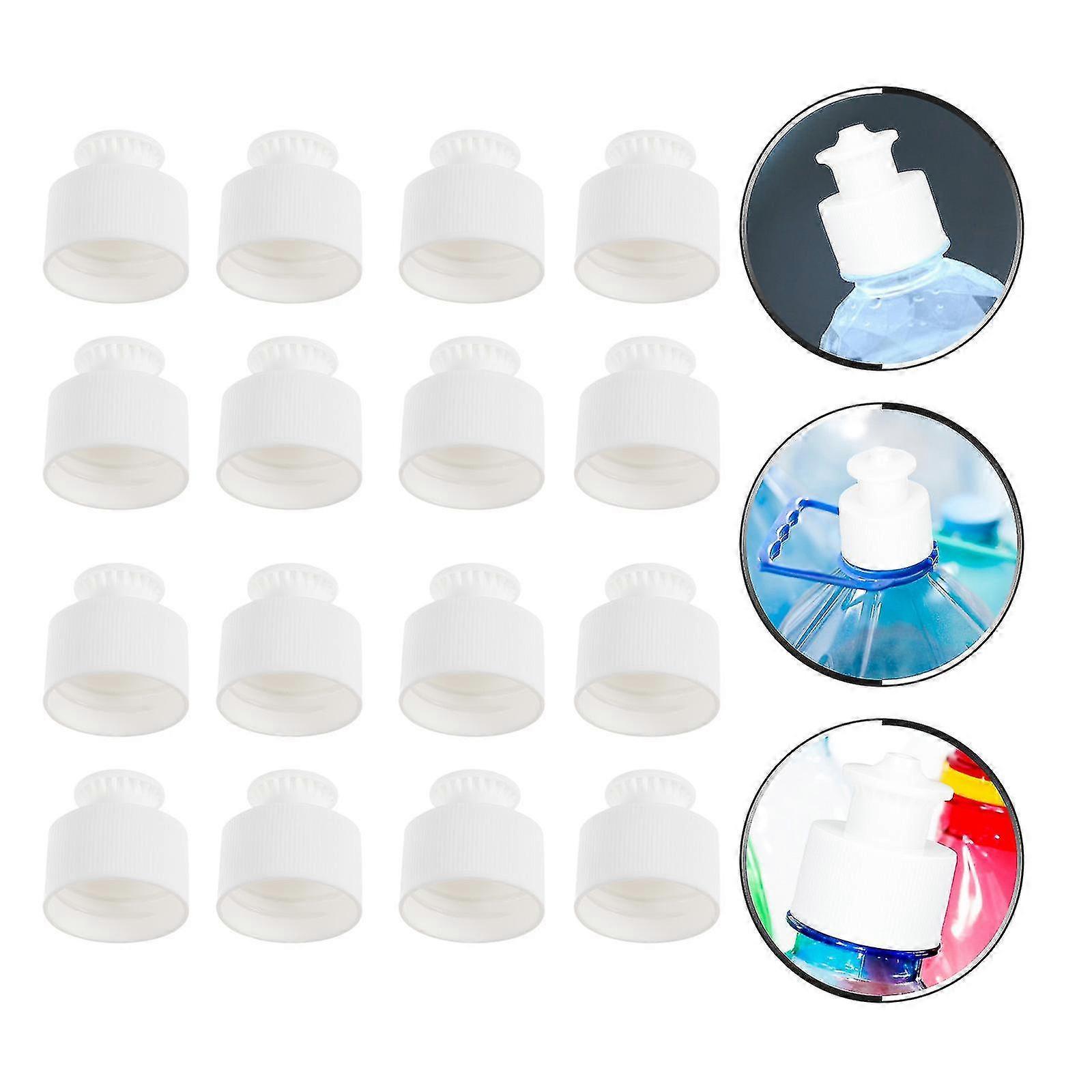40 Pcs Plastic Bottle Caps Water Bottle Replacement Tops Push Pull Caps ...