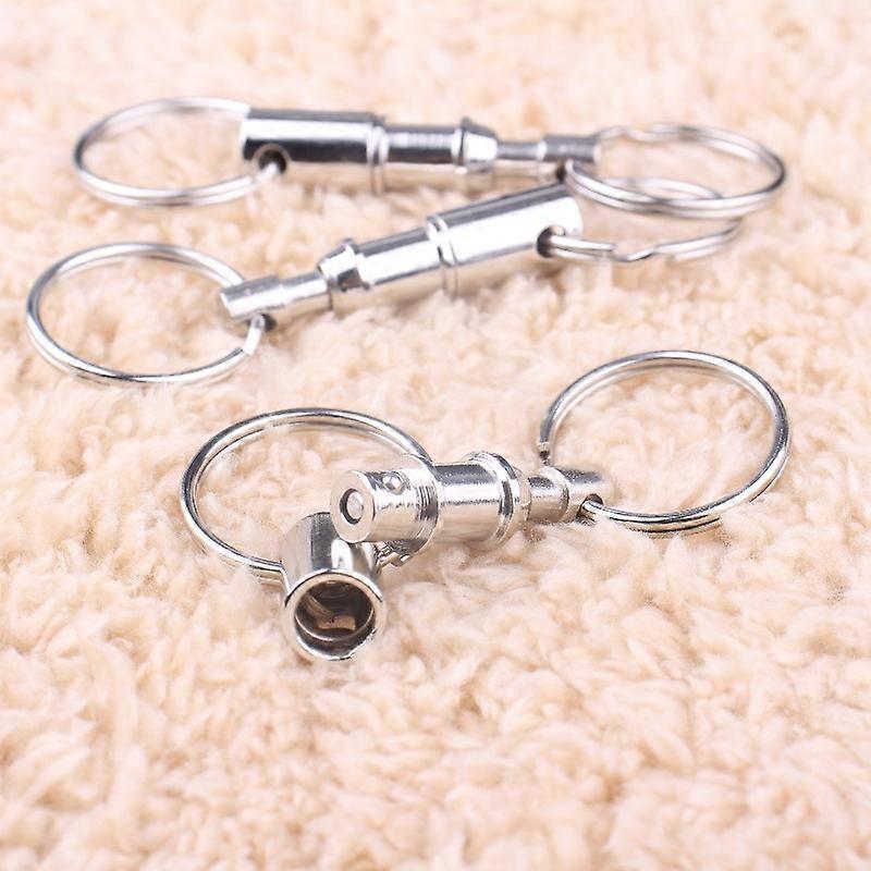 6pcs Double Head Keychains Detachable Metal Keyring Comfortable and ...