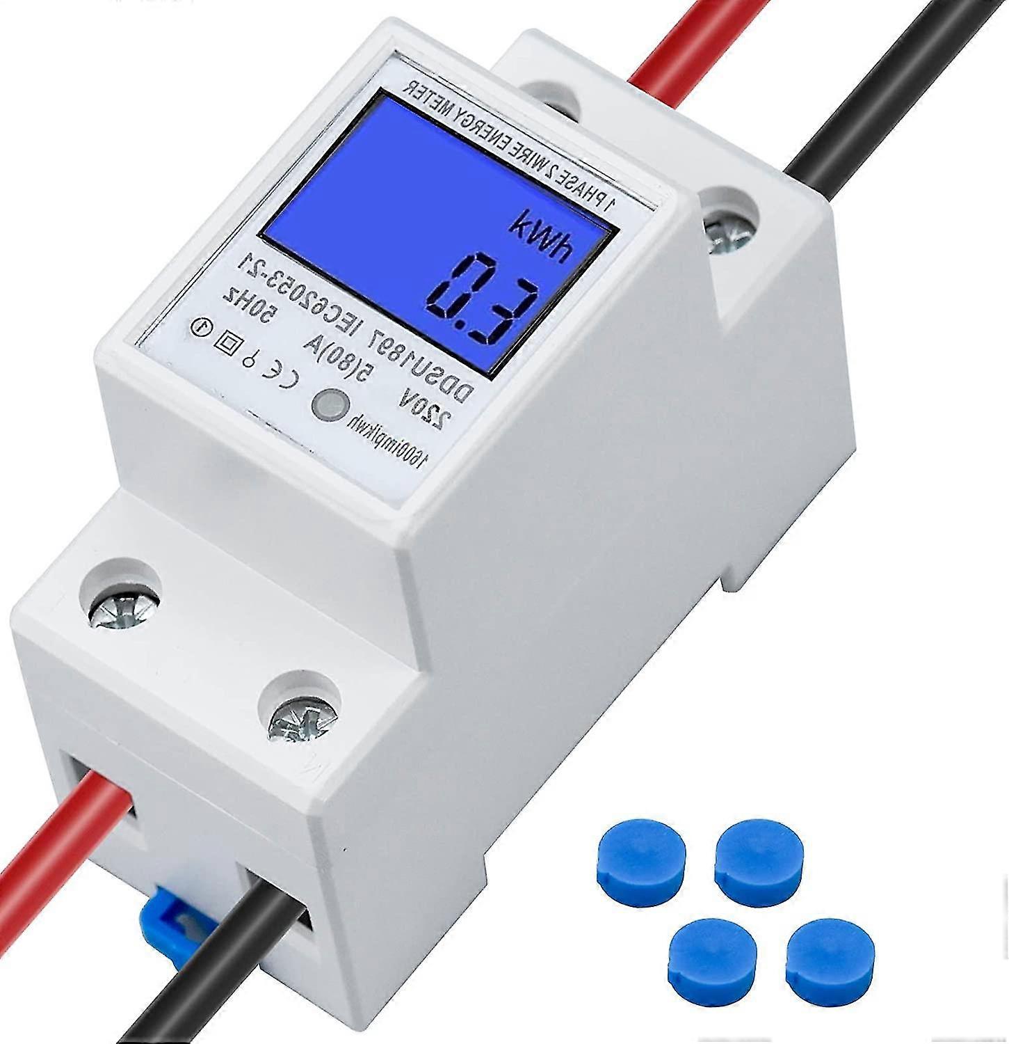 Single-phase Electric Meter 5-80 A 230v 50hz Digital Electric Energy ...