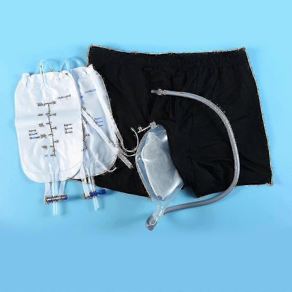 Men"s Urine Bag Urine Collection Bag Wearable Incontinence Pants Men ...