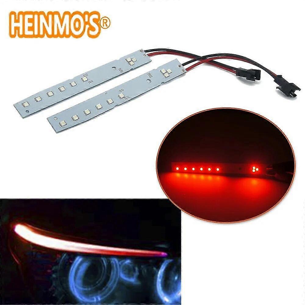 Blue Red White Xenon Led Eyelid Eyebrow Daytime Running Light Drl ...