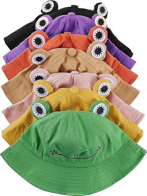 Frog Hat for Adult Teens, Cute Frog Bucket Hat, Cotton Bucket Hat Funny Hat Fisherman Hat for ...