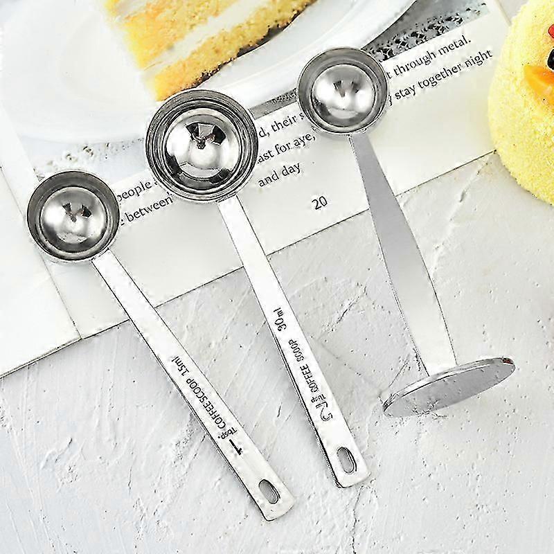 2-in-1 Coffee Scoops with Pressed Bottom Handheld Milk Powder Scooper ...