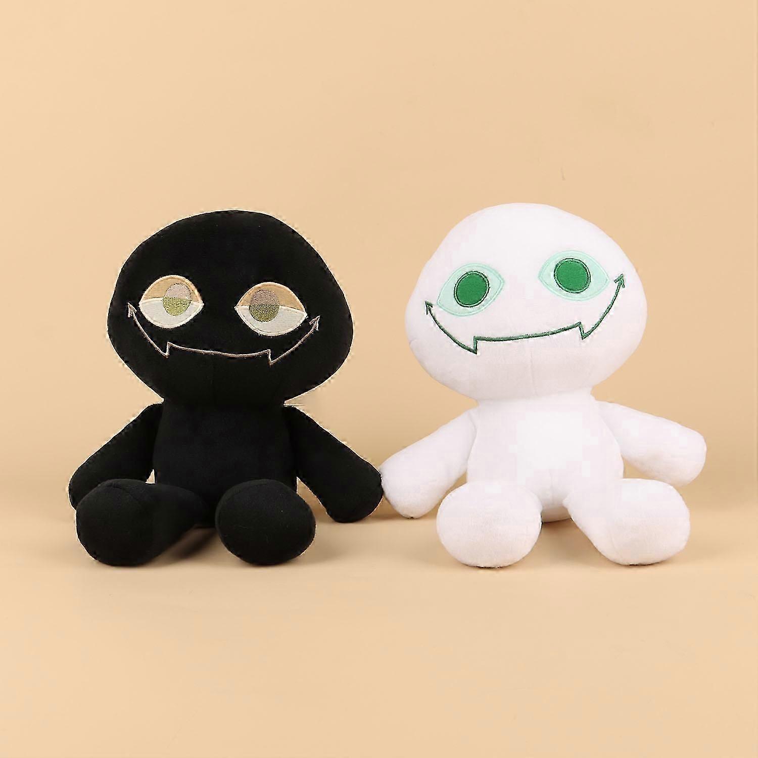 Slap Battles Bob Plush slap battle game Bob black and white plush doll ...