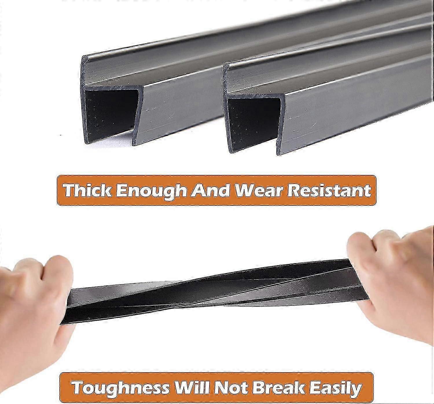 8 Pack Pvc Hanging File Rails, 12 Inch For 1/2 Drawing Sides, Black ...