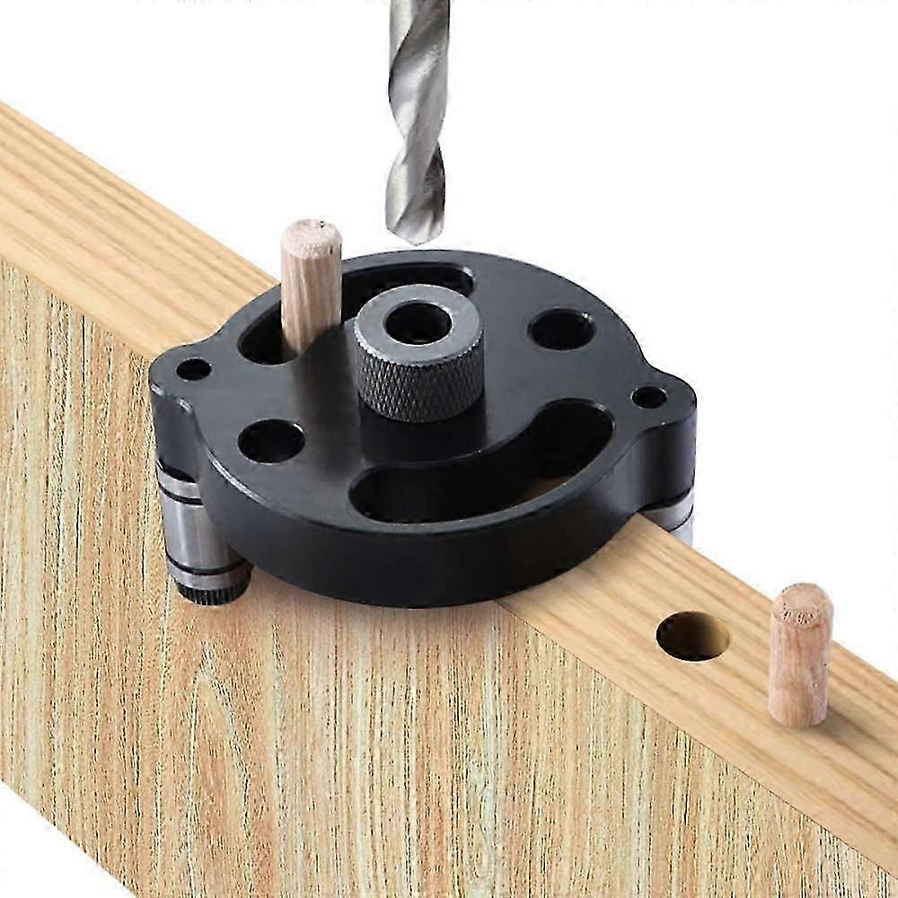 Vertical Self Centering Dowel Jig Kit,Dowel Drill Guide,2.75" Aluminum Alloy 3-Hole Drill Bit ...