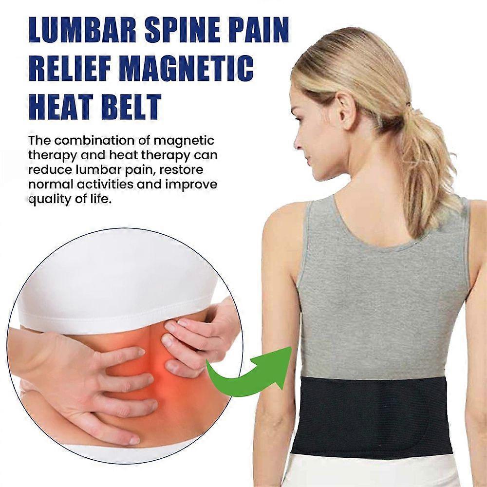 3Pcs Self Heating Magnetic Back Support Lumbar Lower Back Brace Belt ...