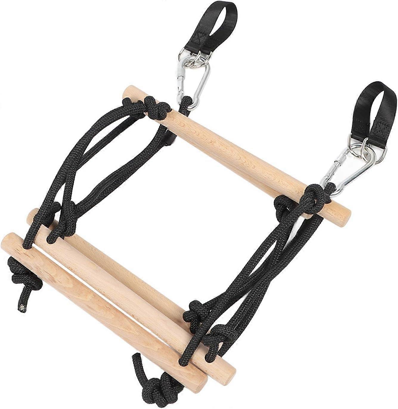 Rope Ladder 5ft 5 Steps 220lbs Bearing Wooden Kids Climbing Rope Ladder ...