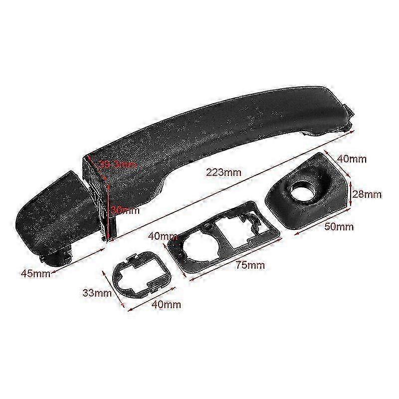 For Vauxhall Vivaro B Trafic Iii Rear Back Door Handle Outer Kit ...