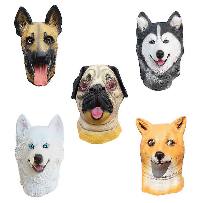 Novelty halloween costume under dog party latex dog head mask | Fruugo SE