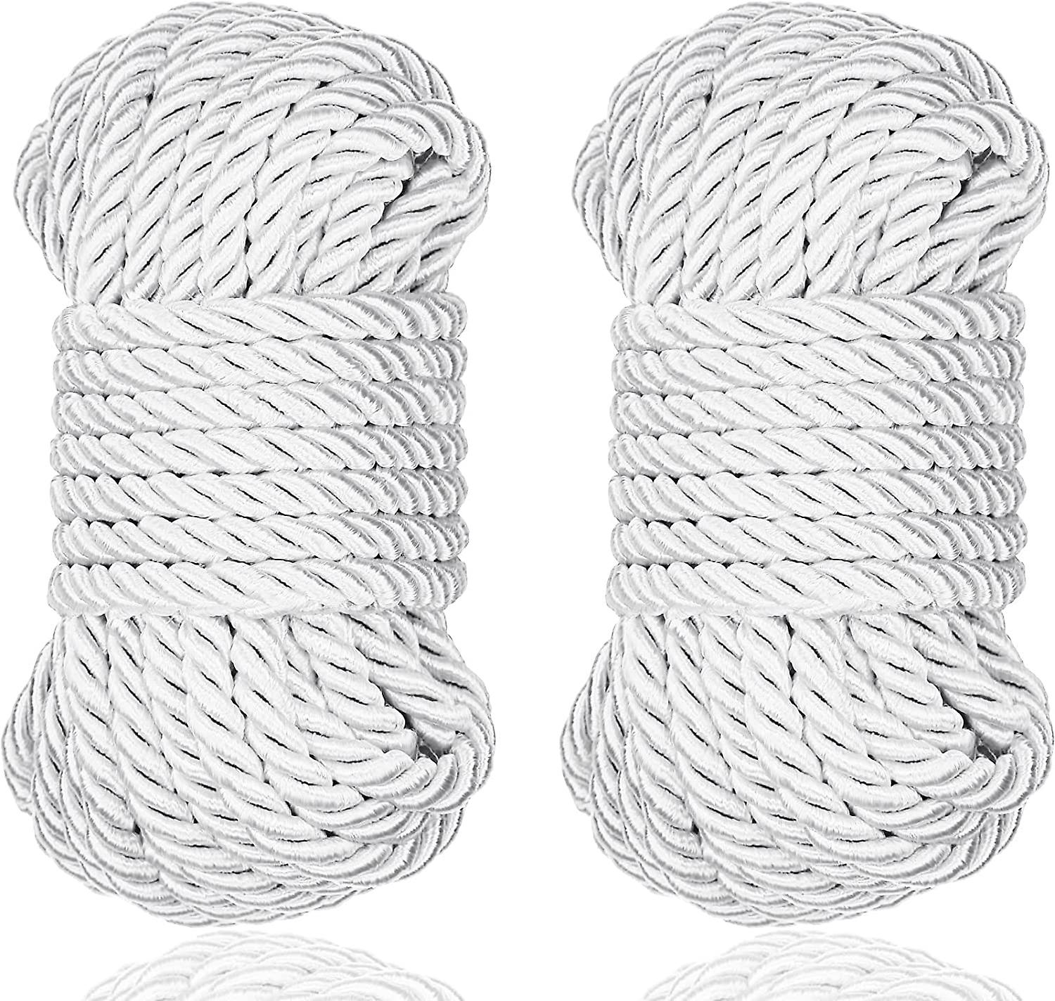Braided Twisted Silk Ropes 8mm Diameter Soft Solid Braided Twisted ...