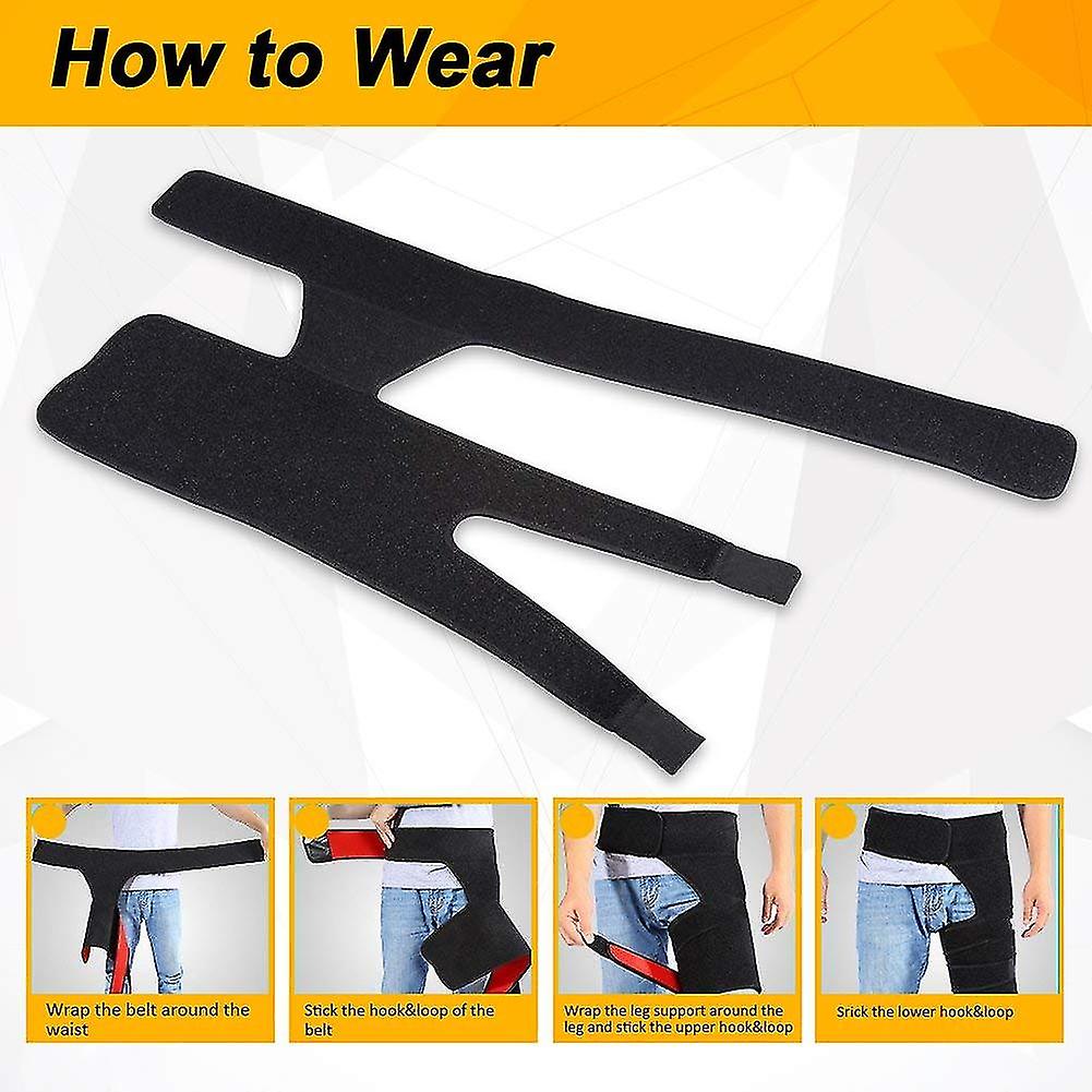 Hip Brace And Groin Support, Adjustable Neoprene Compression Wrap For ...