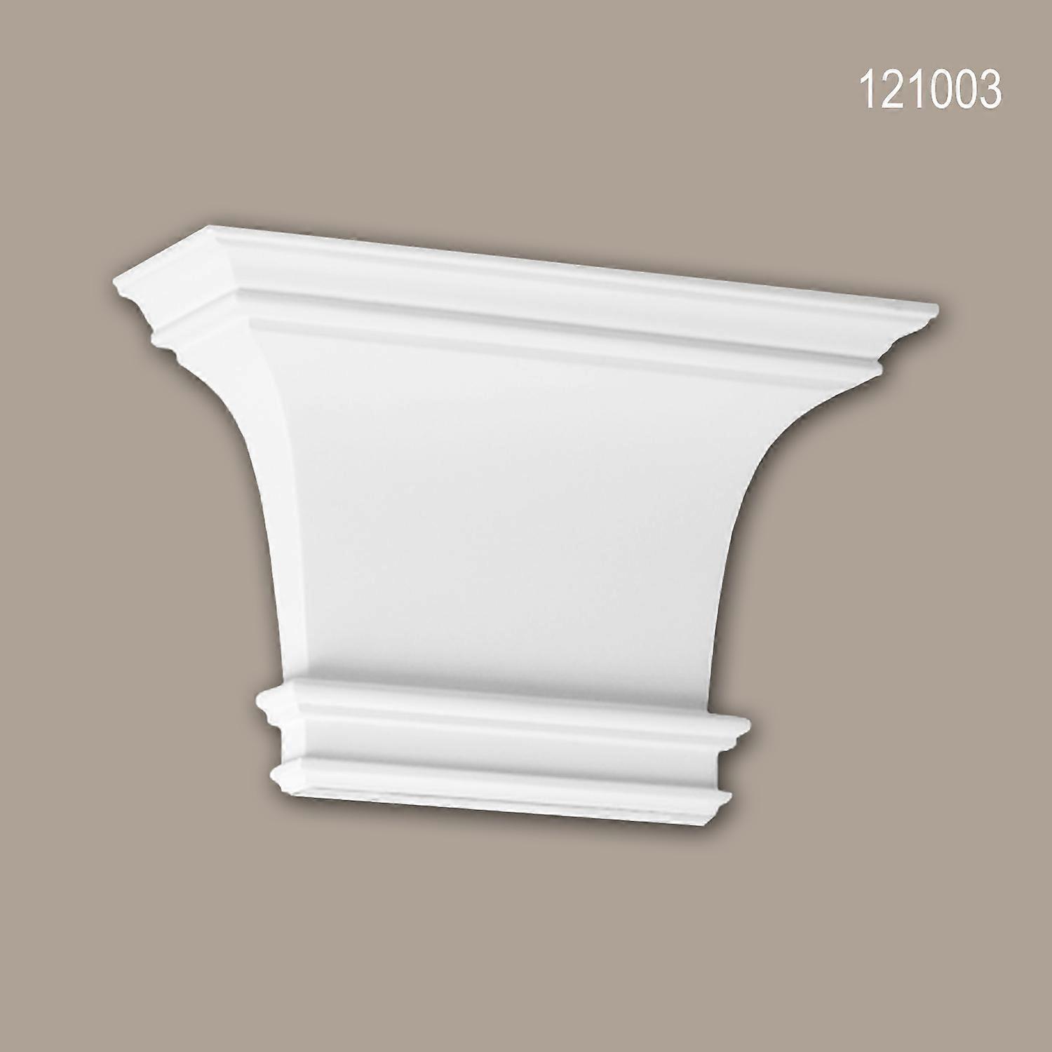 Profhome Decor 1 x Pilaster capital 121003 Profhome white Rigid ...