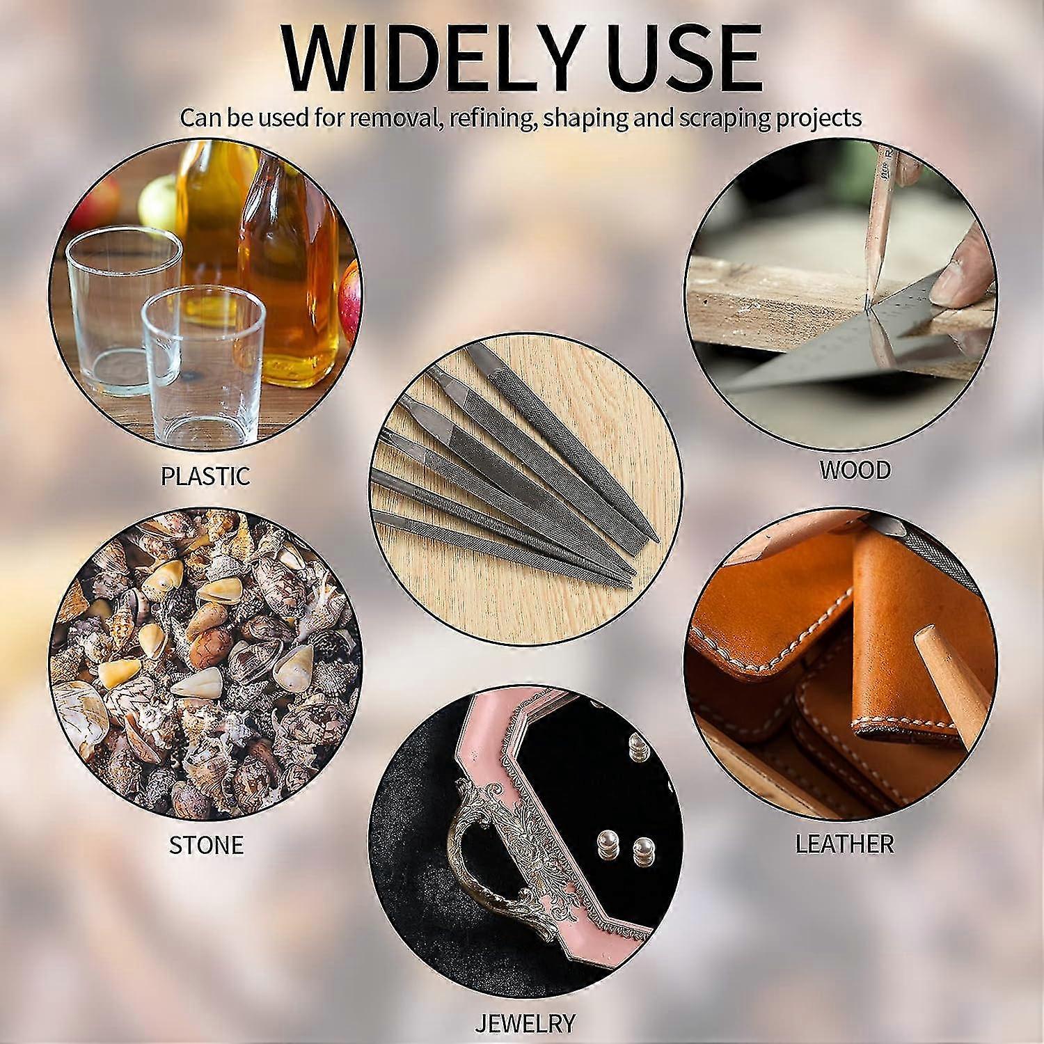 6 Piece File Set, Files And Rasps, Needle Files, Diamond Rasp Files ...