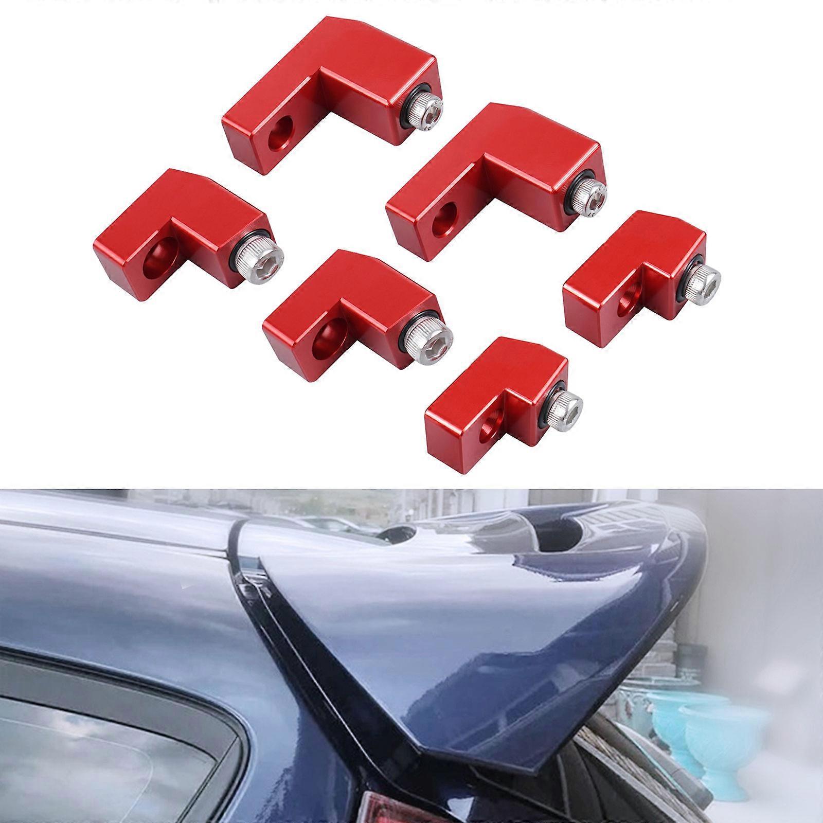 Car Bolt-on Tail Wing Lifter Bracket Kits Rear Wing Spoiler Hatch Riser ...