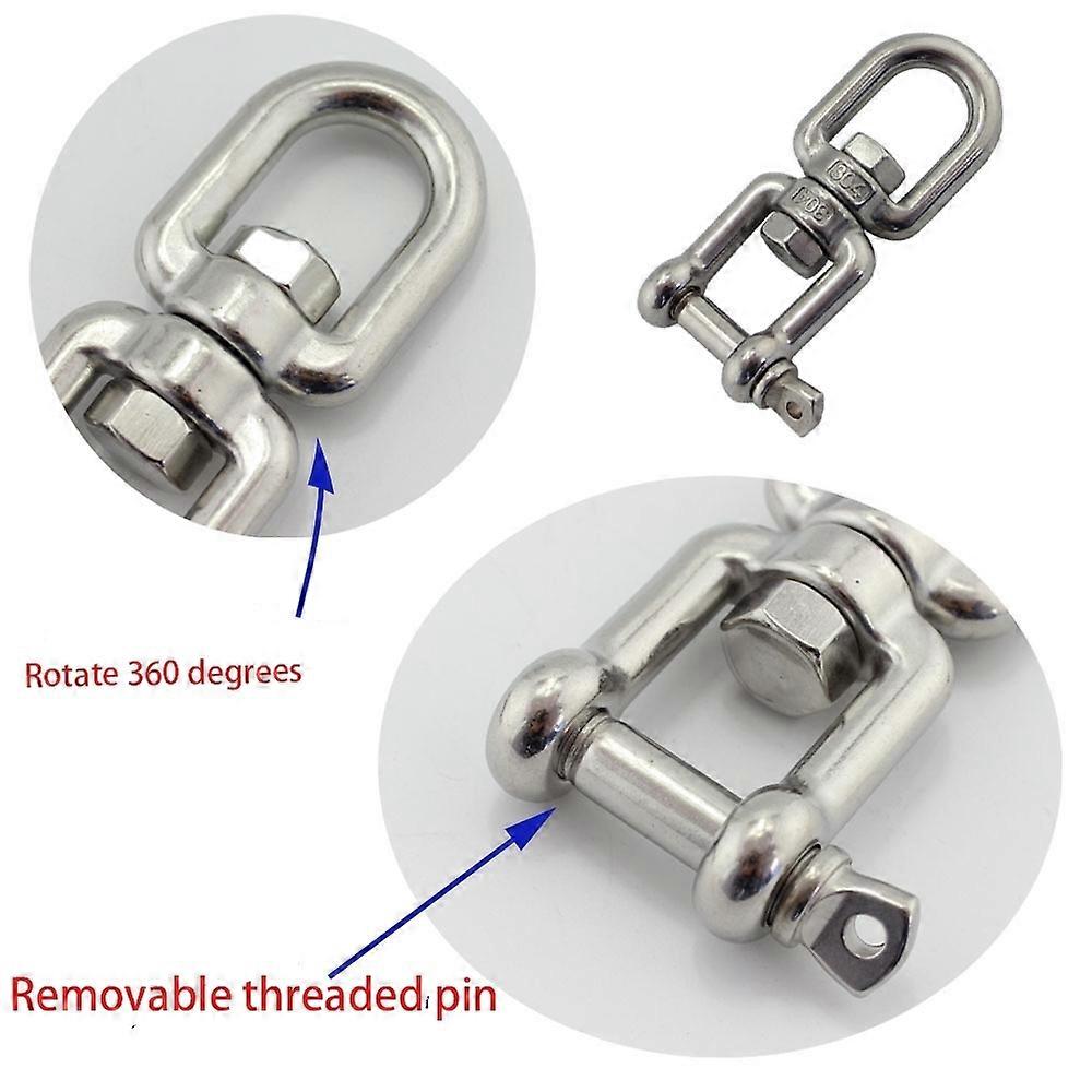 Stainless steel 304 316 circle fork swivel swivel ring shackle swivel ...