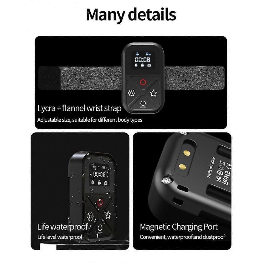 Remote Control for Hero 10 9 8 Max with Stick Mount and Wrist Bluetooth ...