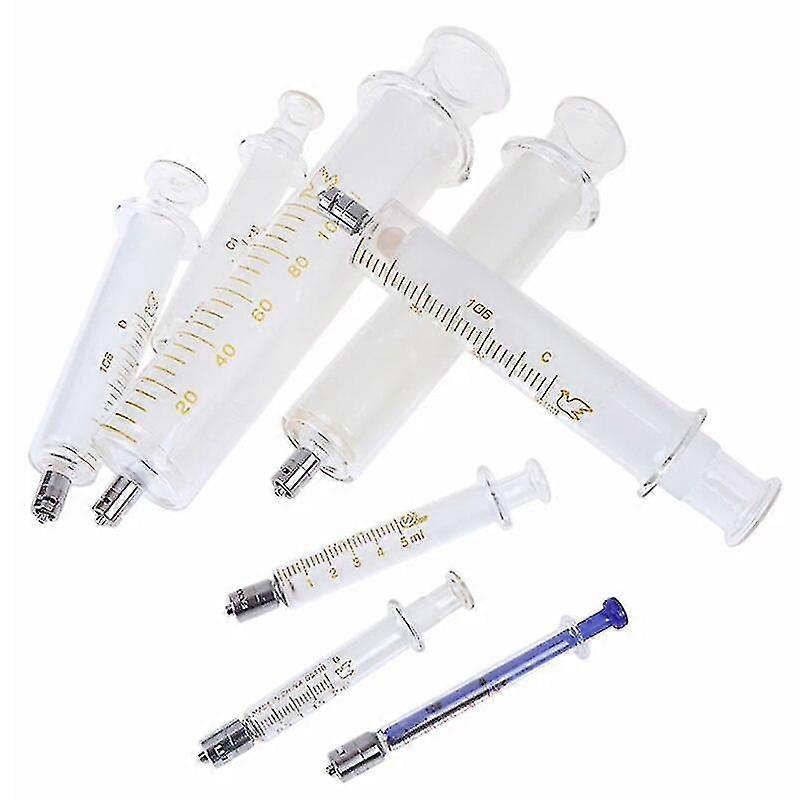 Glass Reusable Syringe With Metal Luer Lock Glass Sampler Ruhr ...