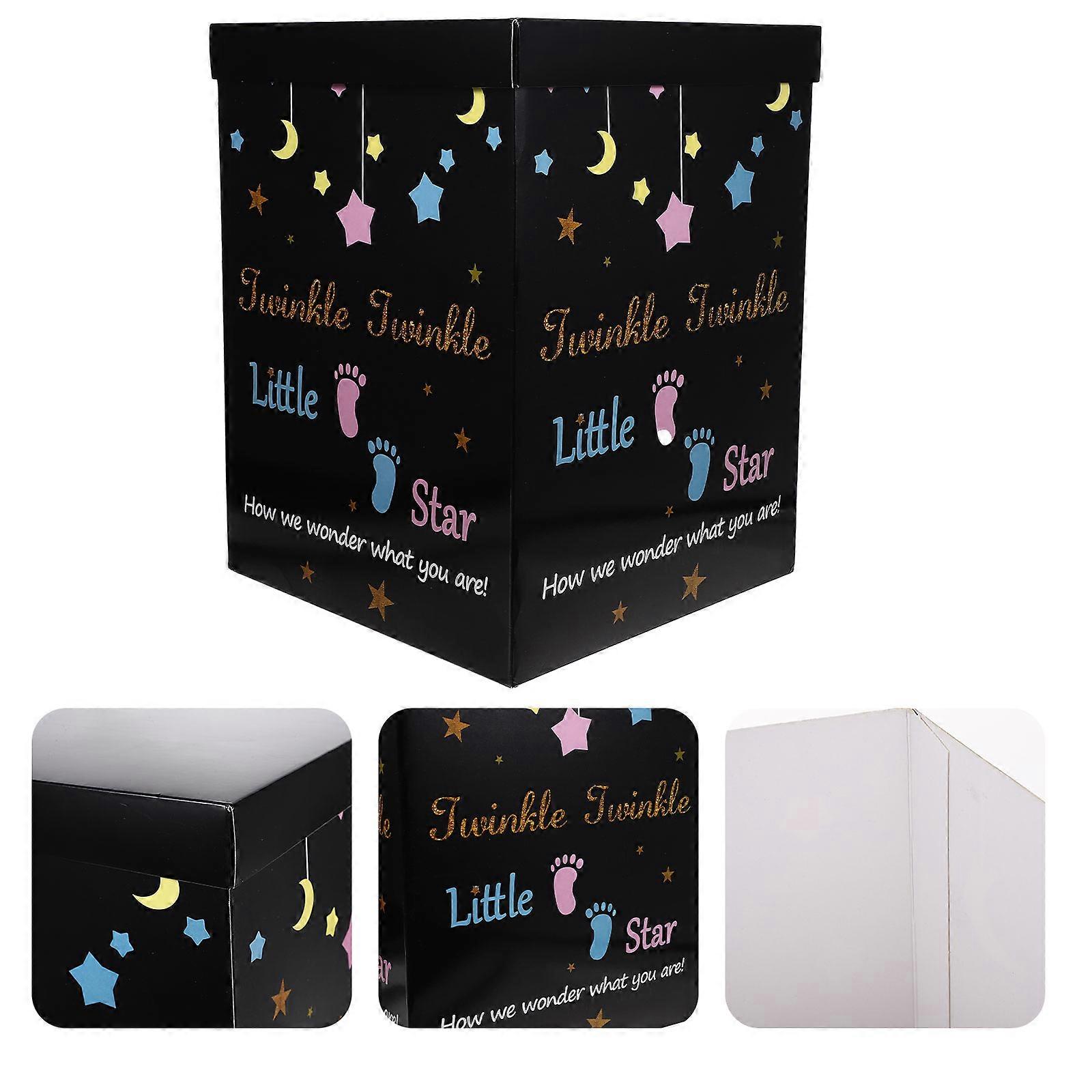 Gender Reveal Paper Box Baby Gender Reveal Box Infant Gender Reveal ...