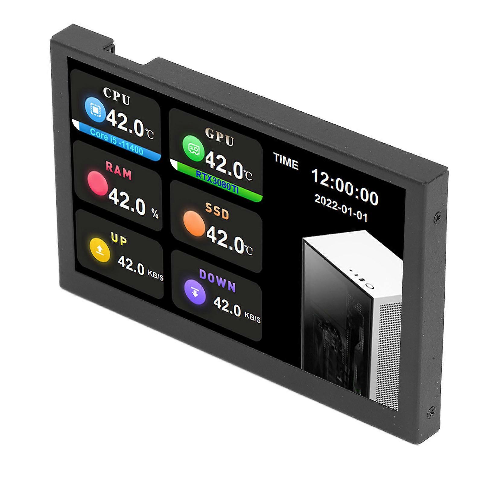 IPS USB Mini Screen 5 Inch 800x480 Resolution Type C Sub Screen PC Data ...