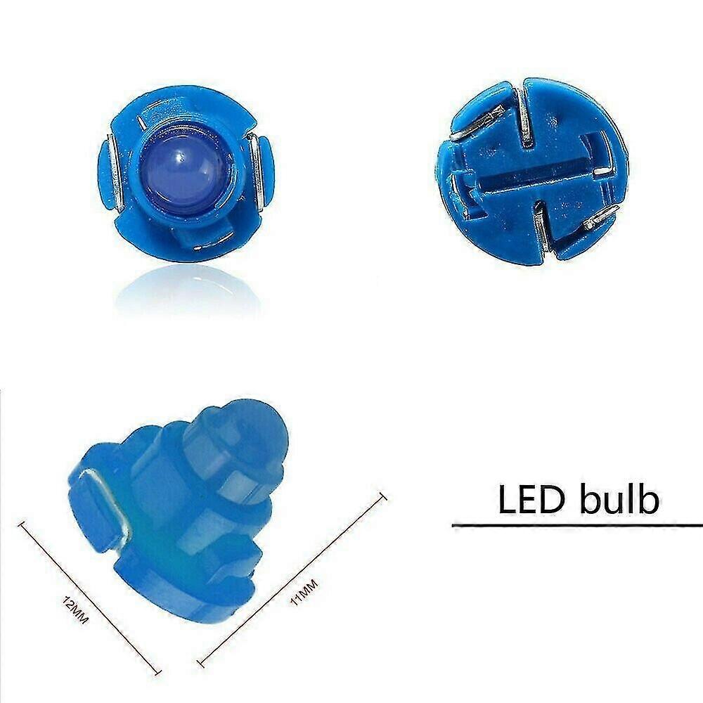 10x Blue T4.7 SMD LED Bulbs For Instrument Gauge Cluster Dash Light W ...