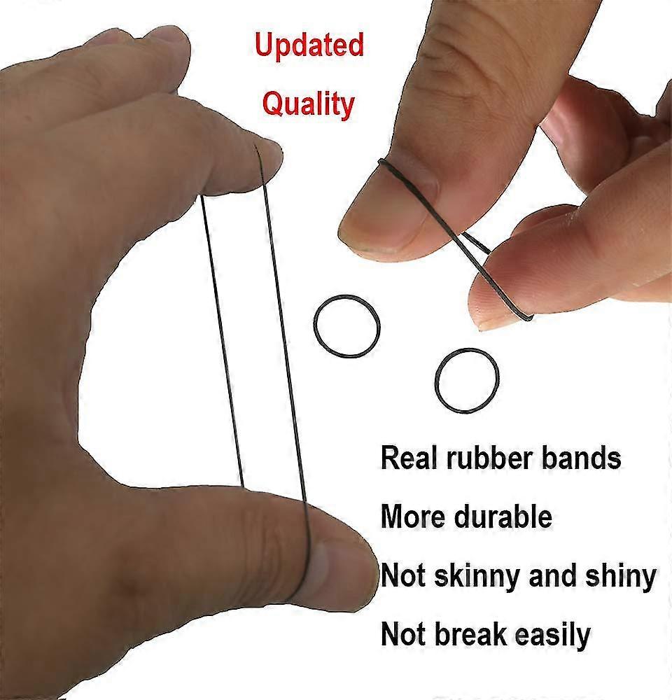 1000 Pieces Mini Rubber Bands Soft Elastic Premium Small Tiny Black ...