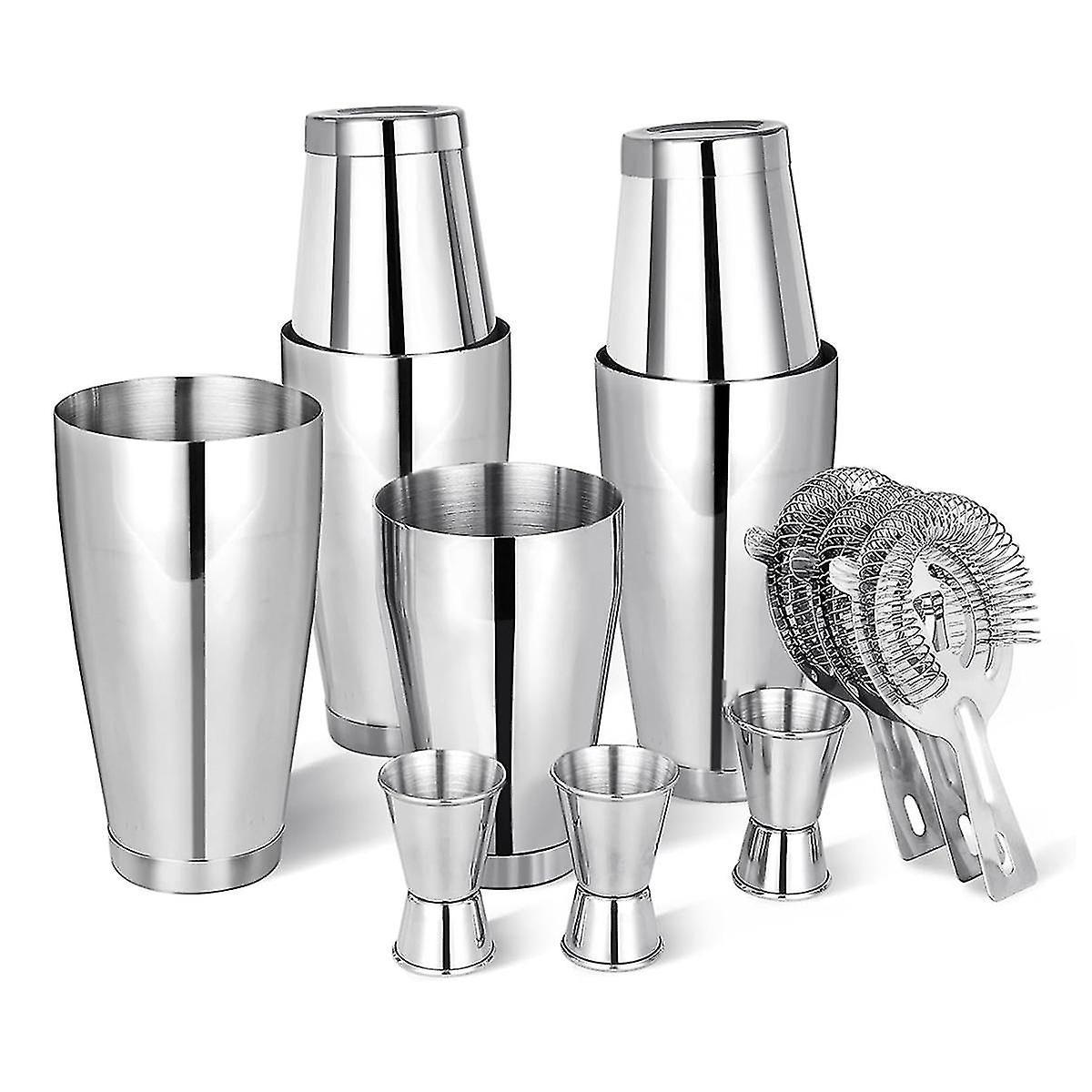 Boston Shaker Cocktail Set Bartender Kit, 12 Pcs Drink Shaker with ...