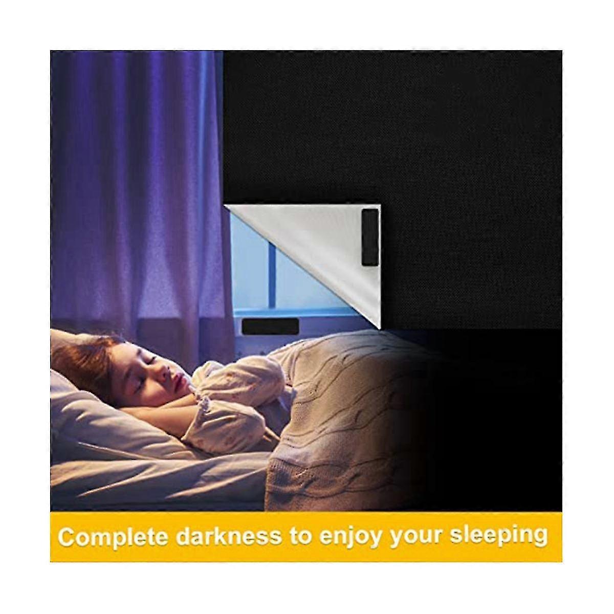 Portable Blackout Blinds,145 X 200cm Blackout Material , Temporary ...