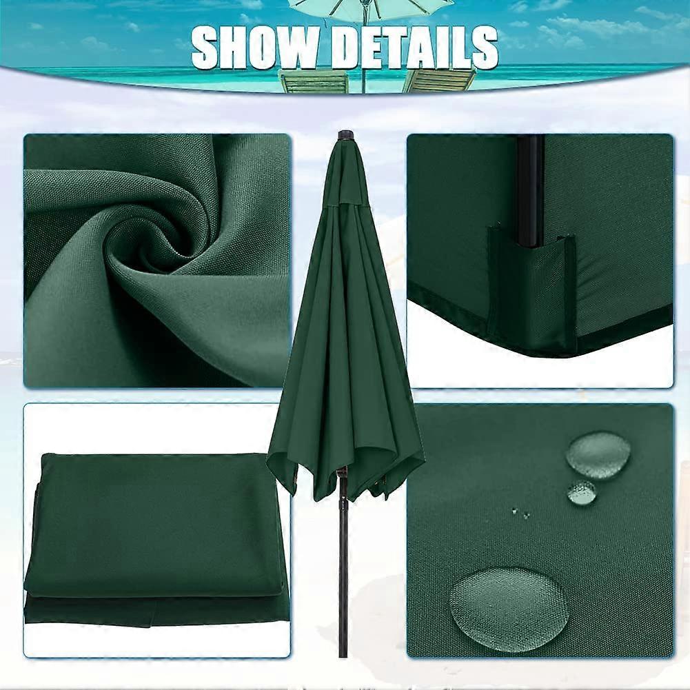 Replacement Parasol Covers 3 Meters 6 Arms Parasol Replacement Canopy ...