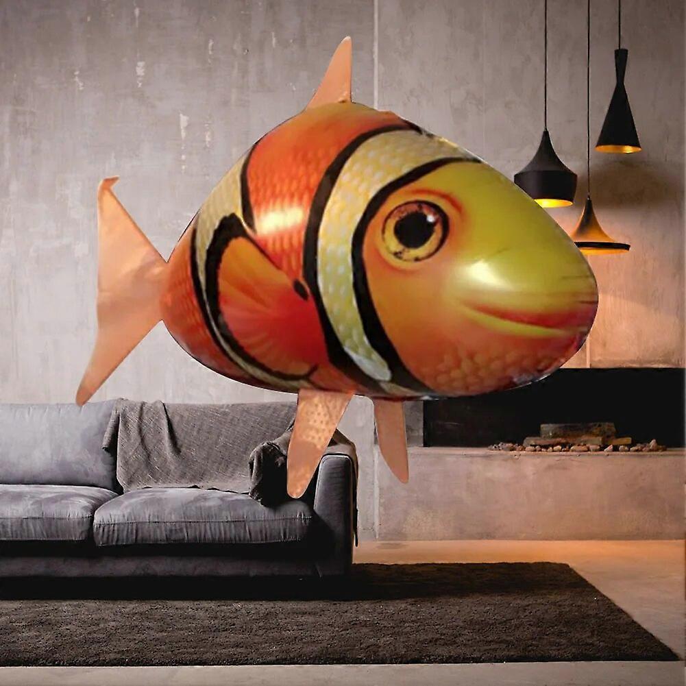 Remote Control Shark Toys Air Swimming RC Animal Infrared Fly Balloons ...