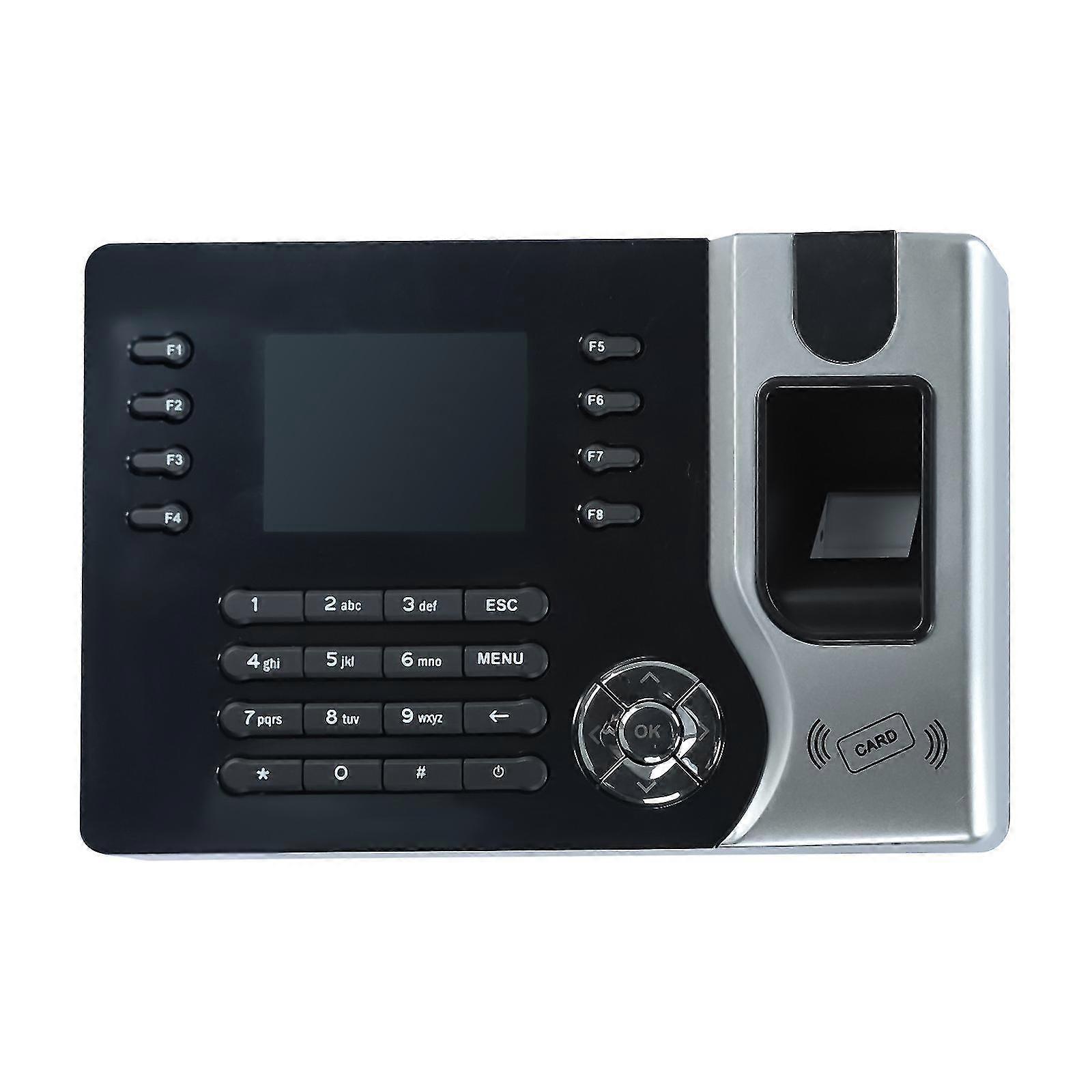 Time Clock For Employees Lcd Display Automated Biometric Fingerprint ...