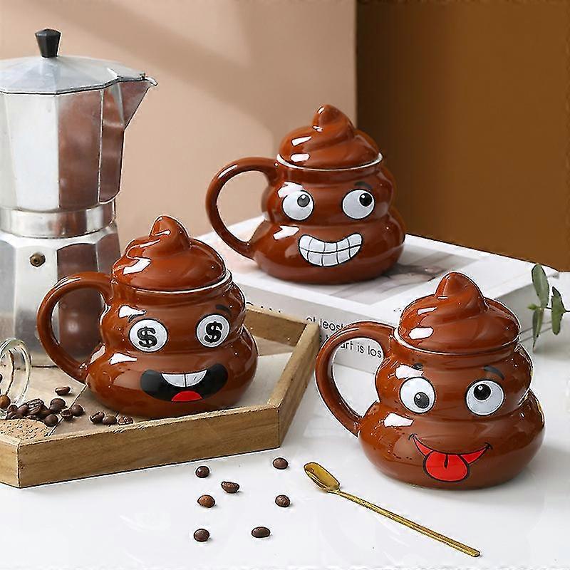 Cute Poop Ceramic Water Mug Poop Mug Poop Trick Gift | Fruugo UK