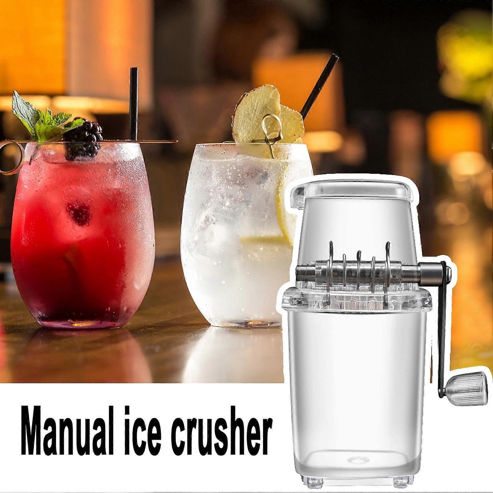 Ice Crusher Manual Rotary Ice Crushers Cocktails Slush Machine Ice Cube ...