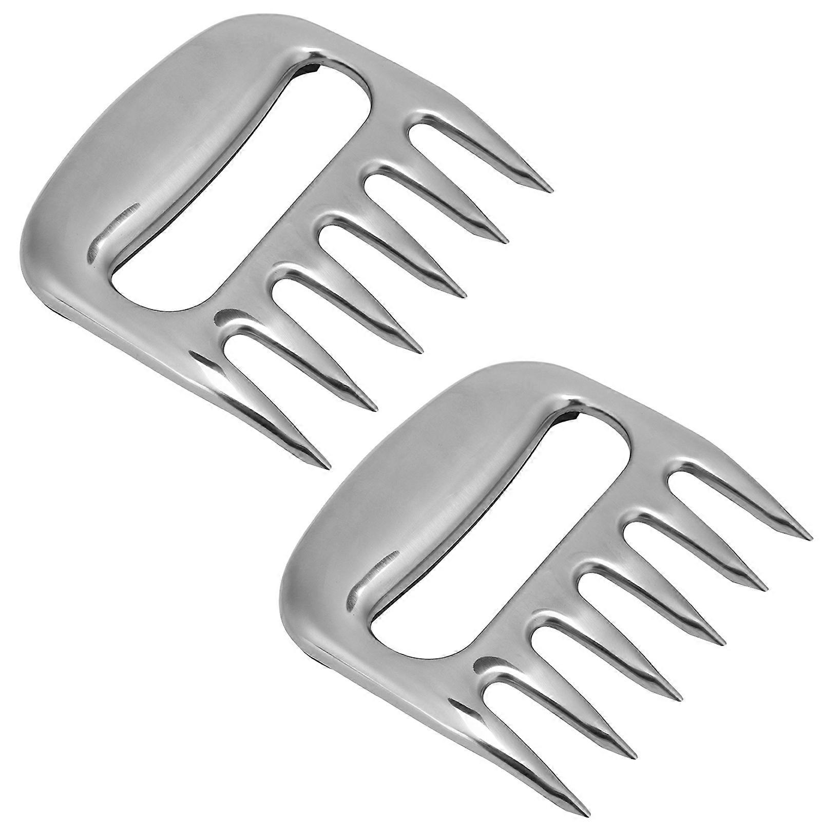 2pcs Metal Meat Shredder Claws,Stainless Steel Meat Forks, Pulling ...