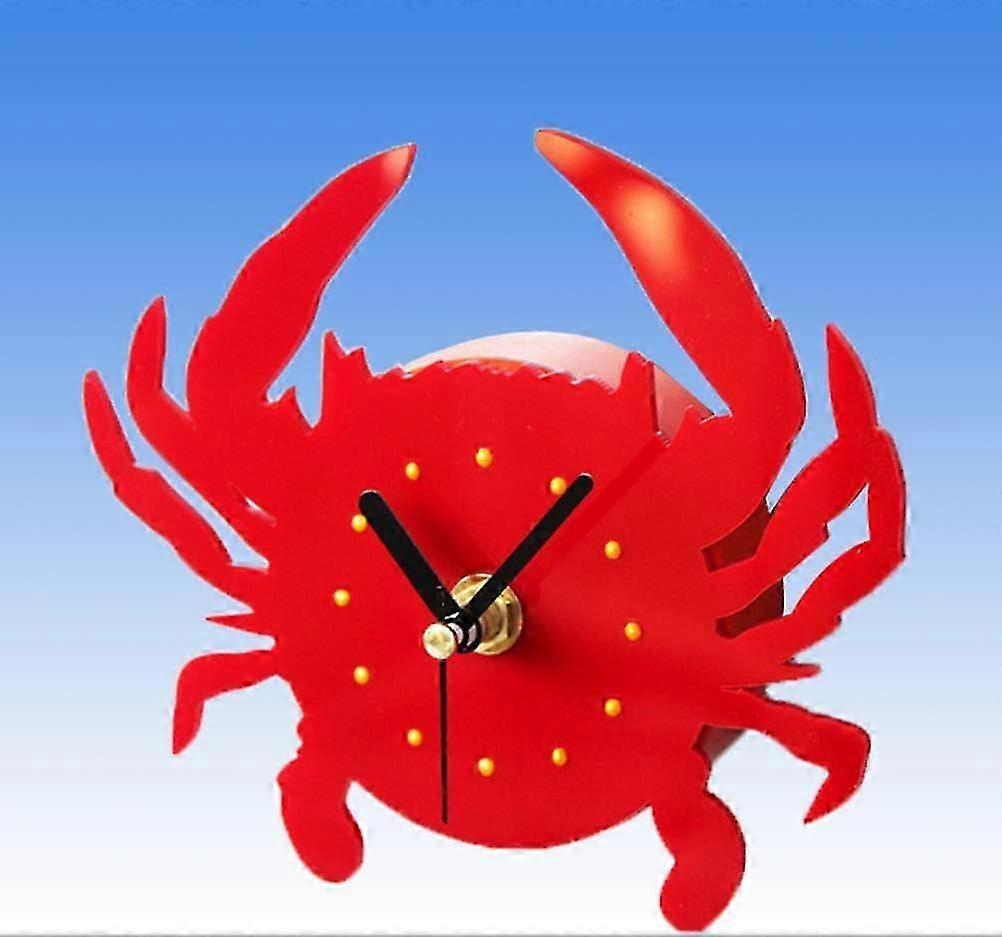Cute Cartoon Crab Shape Wall Clock Creative 3D Refrigerator Magnetic ...