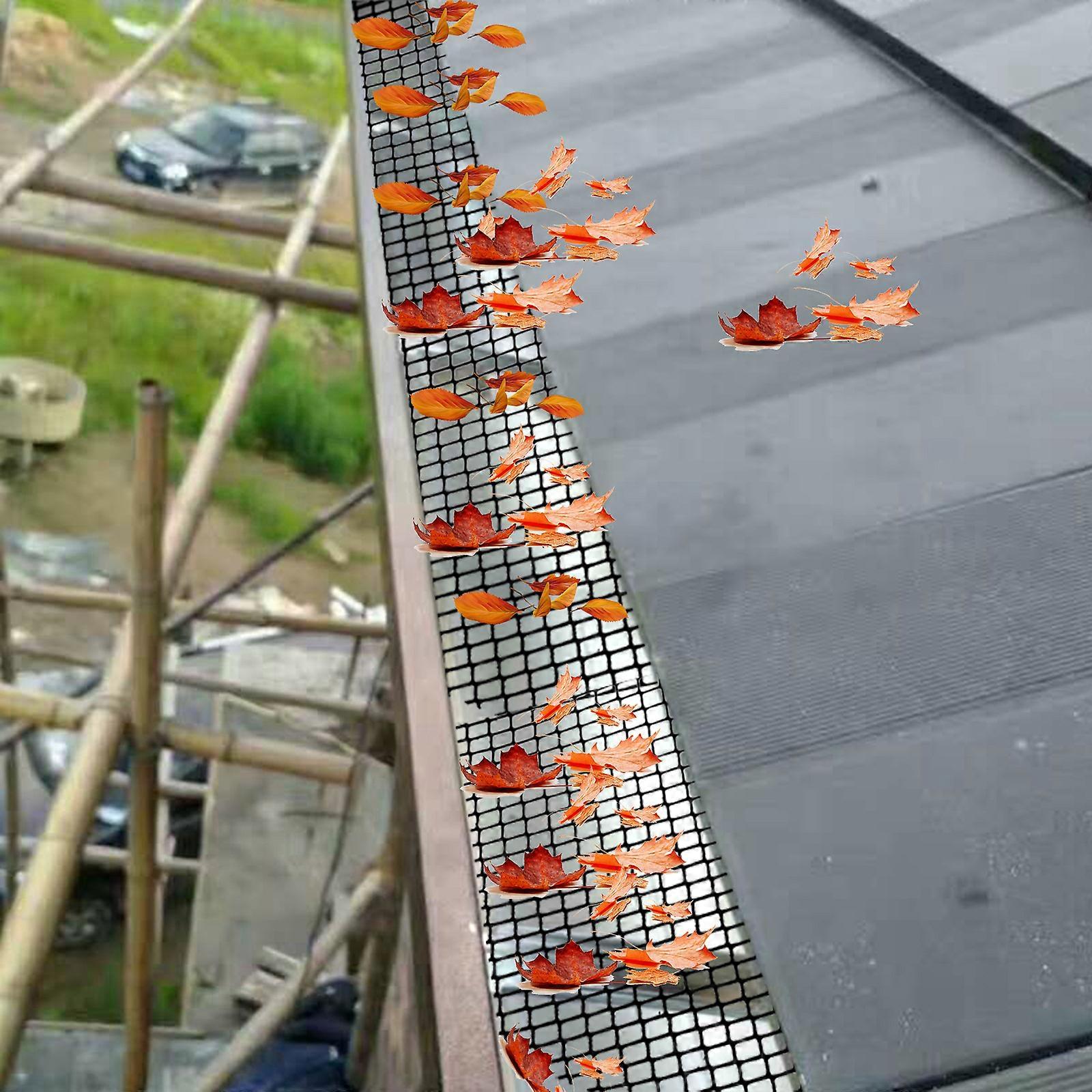 Plastic Gutter Guard Mesh Protector Screen Roll Leaf Protection Cover ...