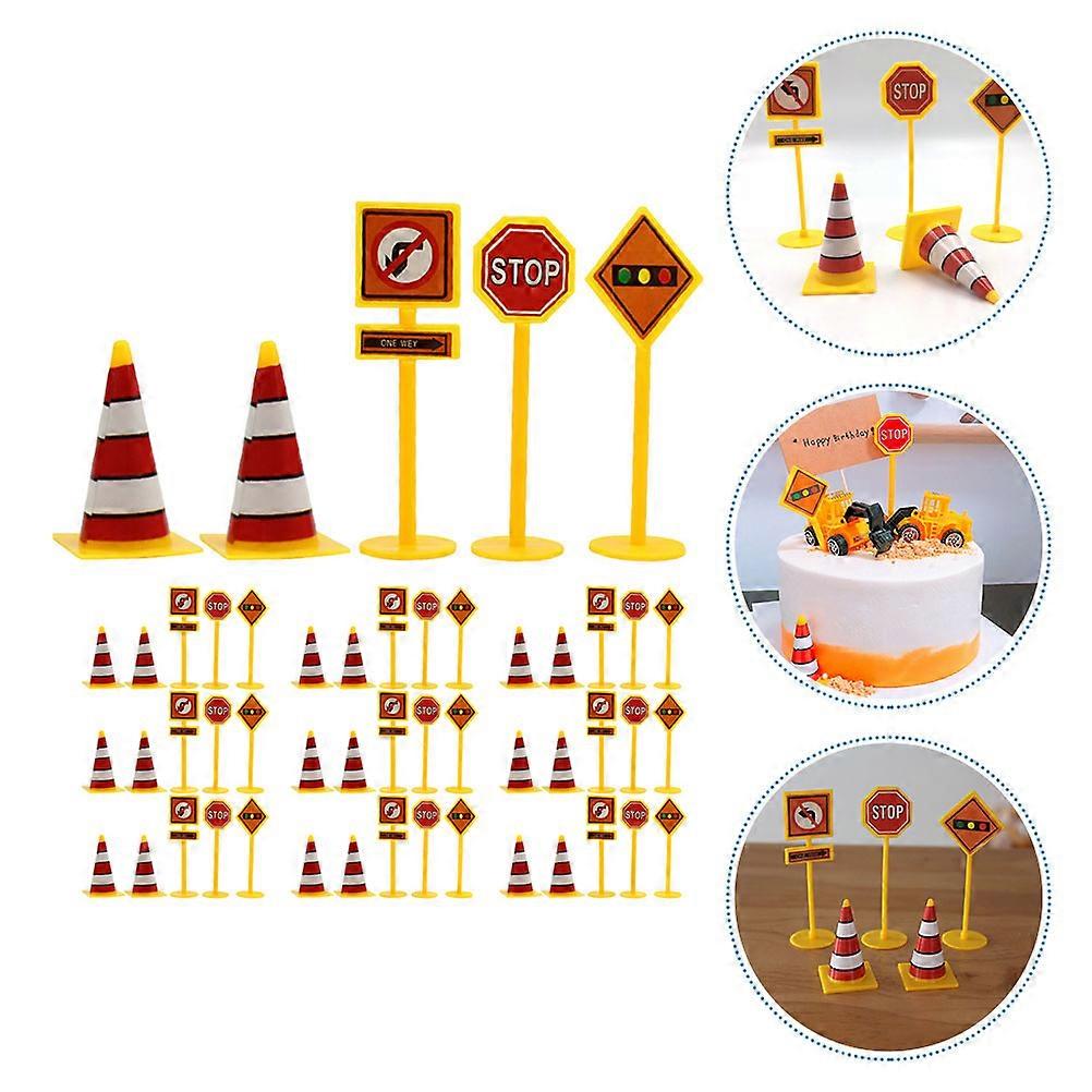10 Sets of Play Traffic Signs for Kids Road Signs Set Street Signal ...