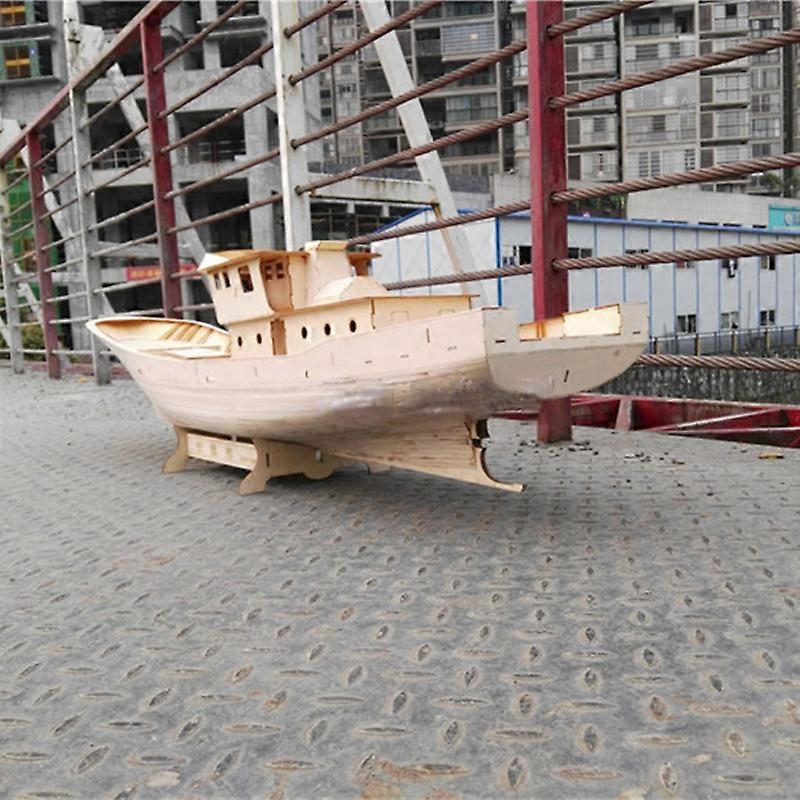 1/30 110cm Trawler Model Wooden Boat Model Kit DIY Hand-assembled Frame ...