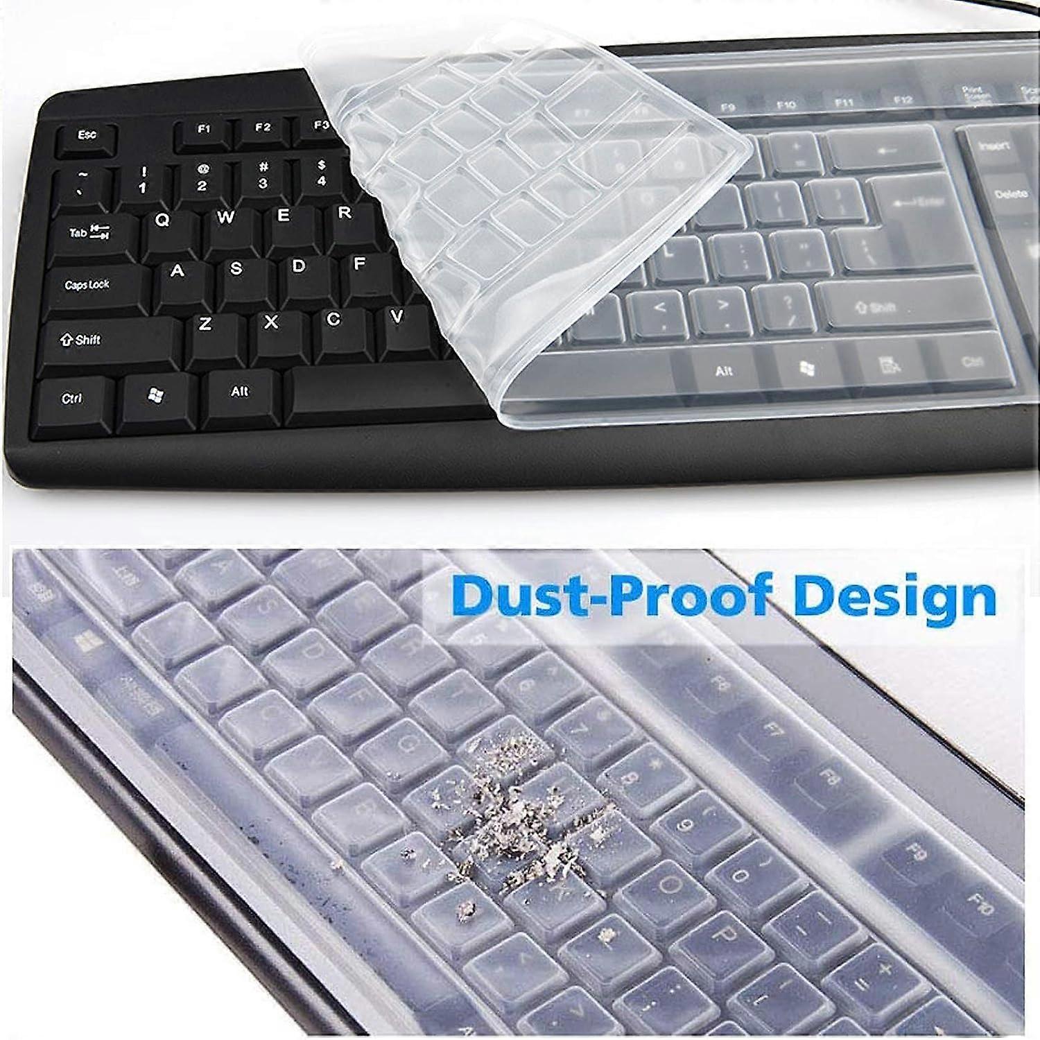 1 Piece Desktop Keyboard Protector HD Silicone Dustproof Keyboard ...