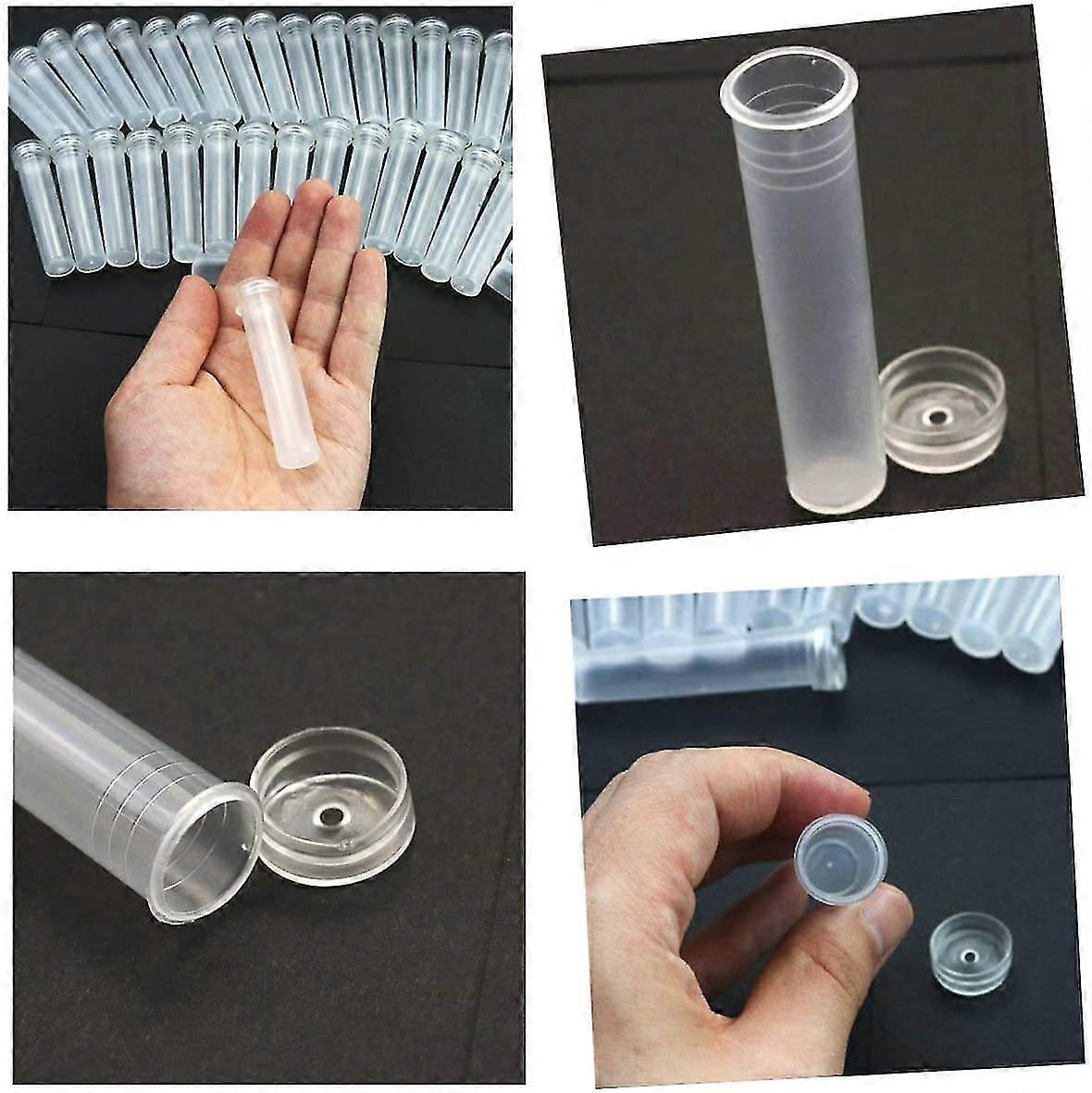 50 Pack Clear Floral Water Tubes Vials Plastic Flower Vials Tubes Stem ...
