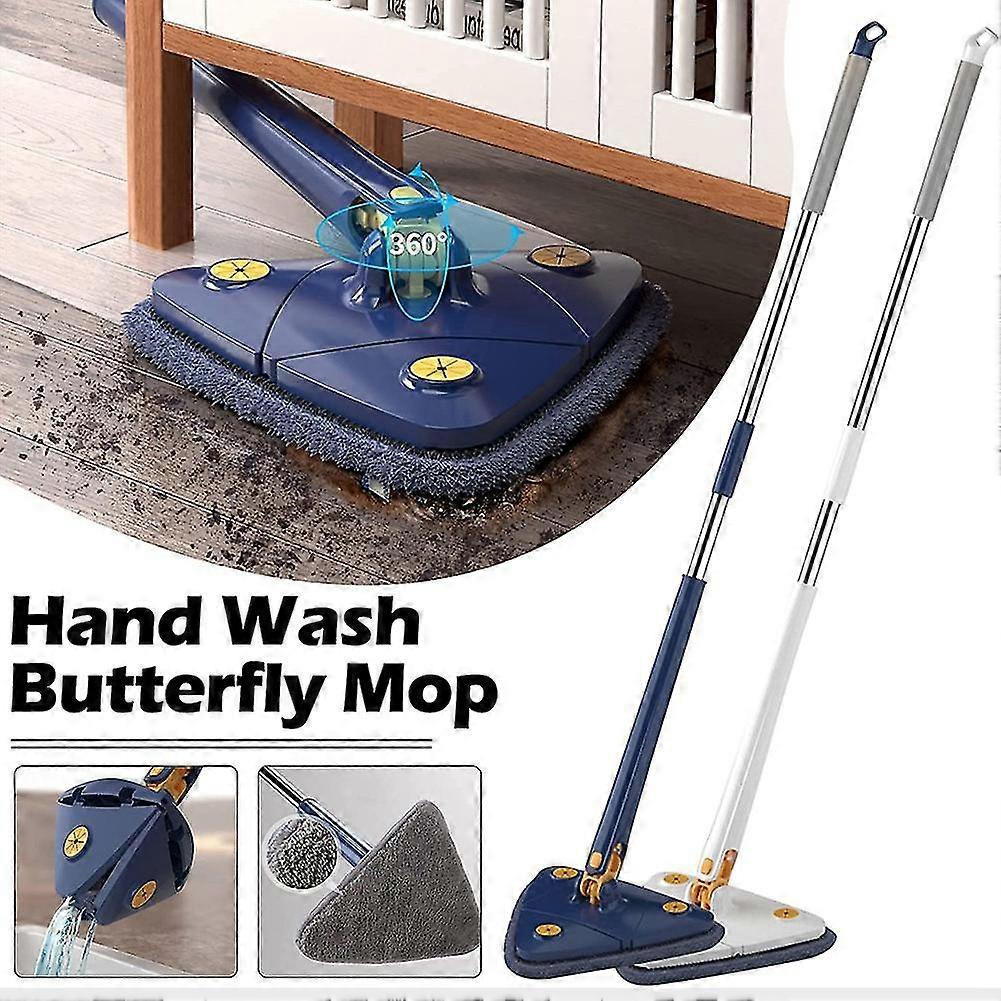 360 Rotating Adjustable Cleaning Mop, Triangle Cleaning Mop With ...