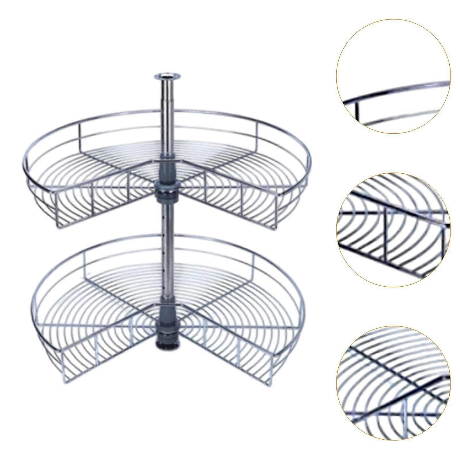 Corner Cabinet Rotating Rack 270 Degree Rotating for Home Kitchen ...