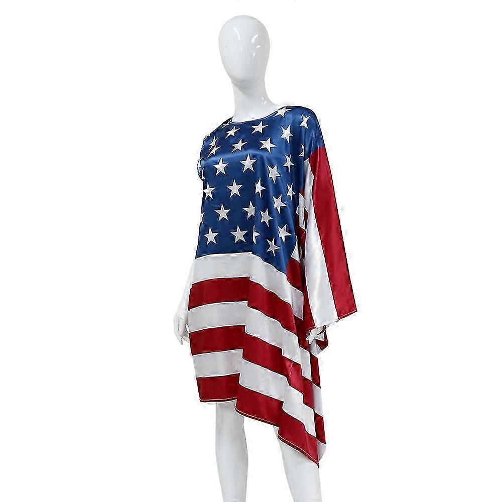 Women, Men and Kid USA American Flag Independence Day Cape Cloak ...