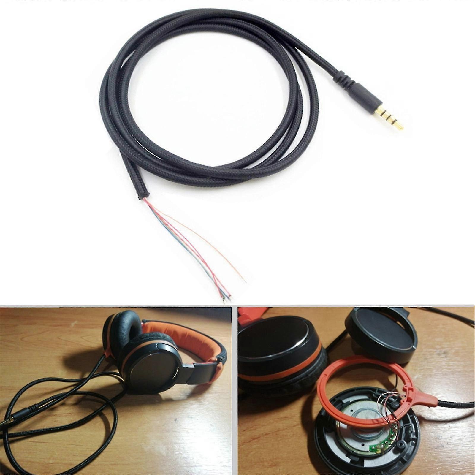 Headphone Cable 3.5mm Male Plug Jack Connector Audio Cord Line for ...