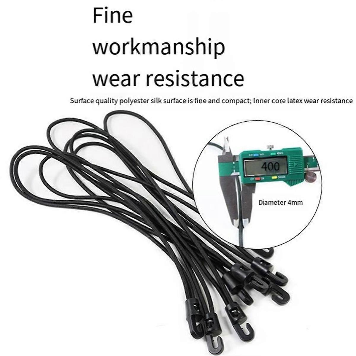 50Pcs Bungee Cord with Hooks,Expander with Hooks Rubber Tensioner with ...