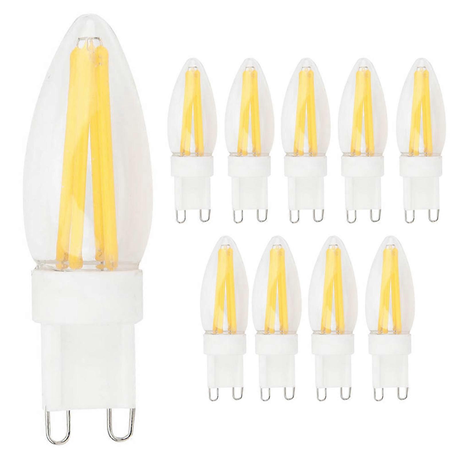 10Pcs G9 LED Bulb 3W Warm White Light Lamp Bi Pin Base Bulb Chandelier Lighting Accessories ...