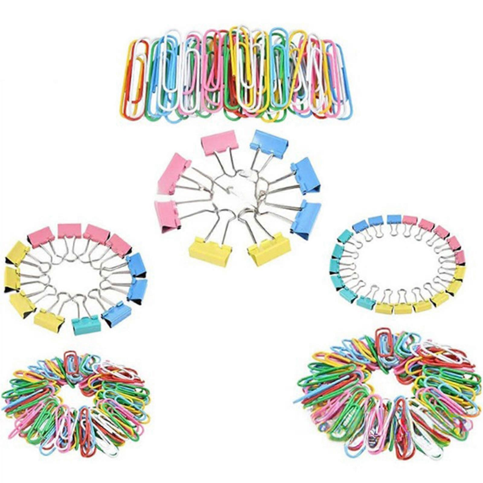 Pen Holder Clips Colorful Binder Clips Pen Clips Paper Clips Set for ...