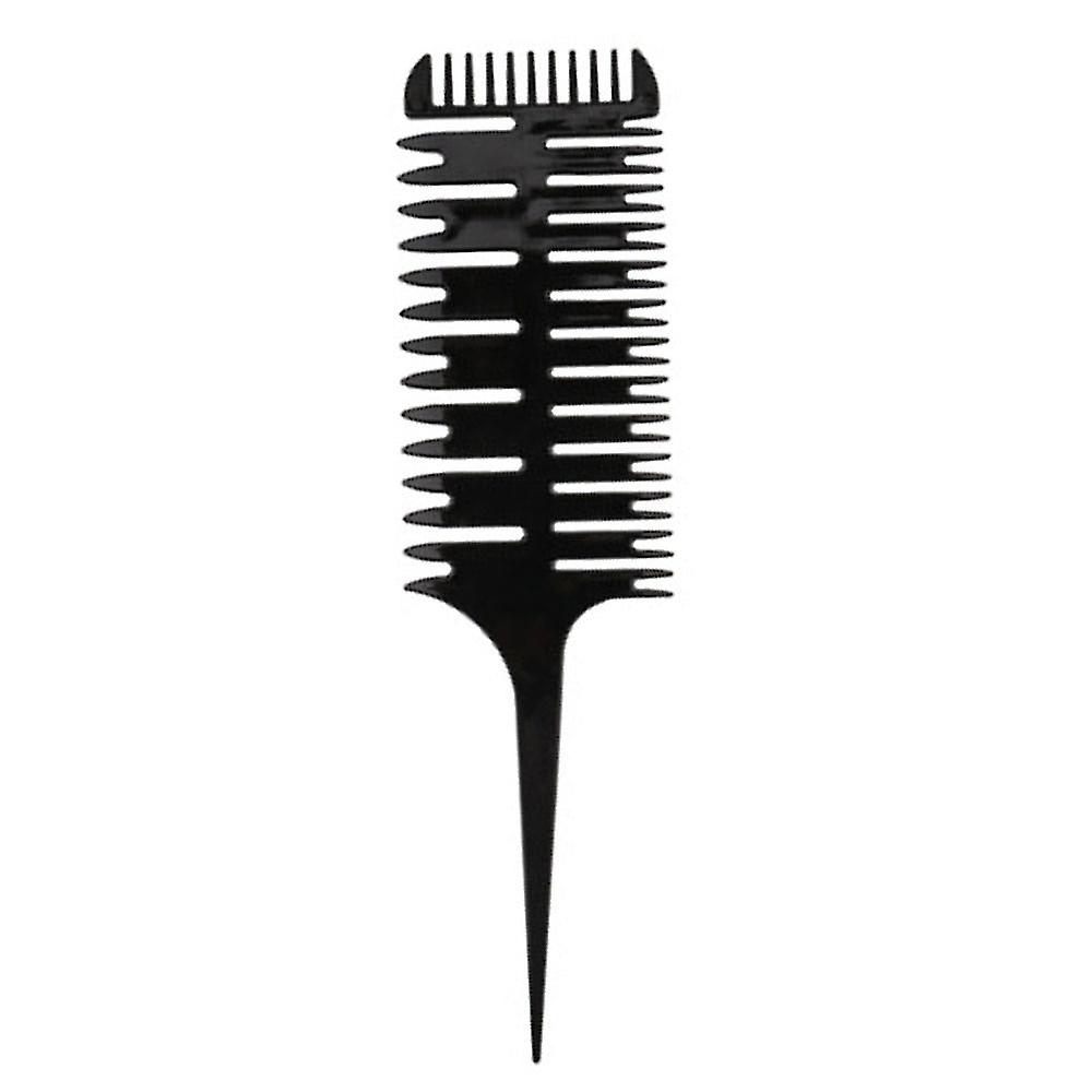 2023 New Fish Bone Comb 3-way Hair Highlighting Sectioning Comb Weaving ...