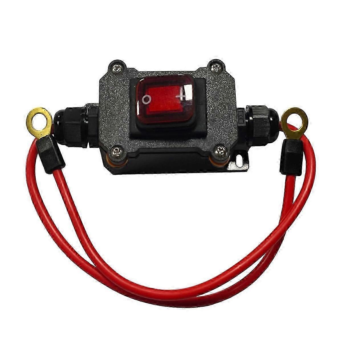 DC12V Inline Wire Switch DC12-24V DPST Dual Side Wiring Switch 25A IP67 ...