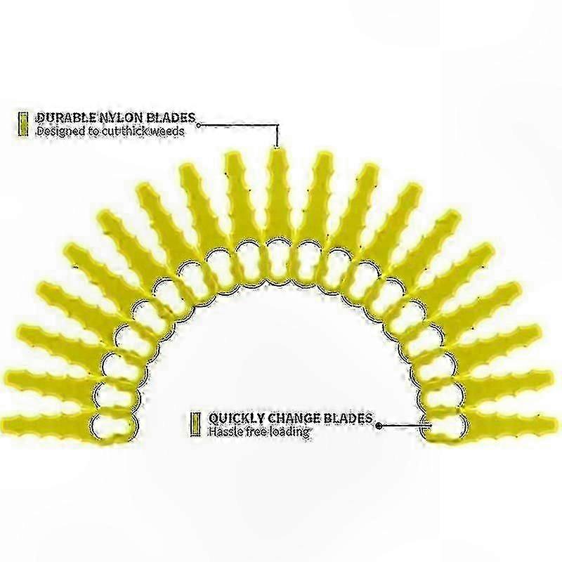 100-Pack Serrated Blades for Ryobi Edger, Double Head Replacement Parts ...